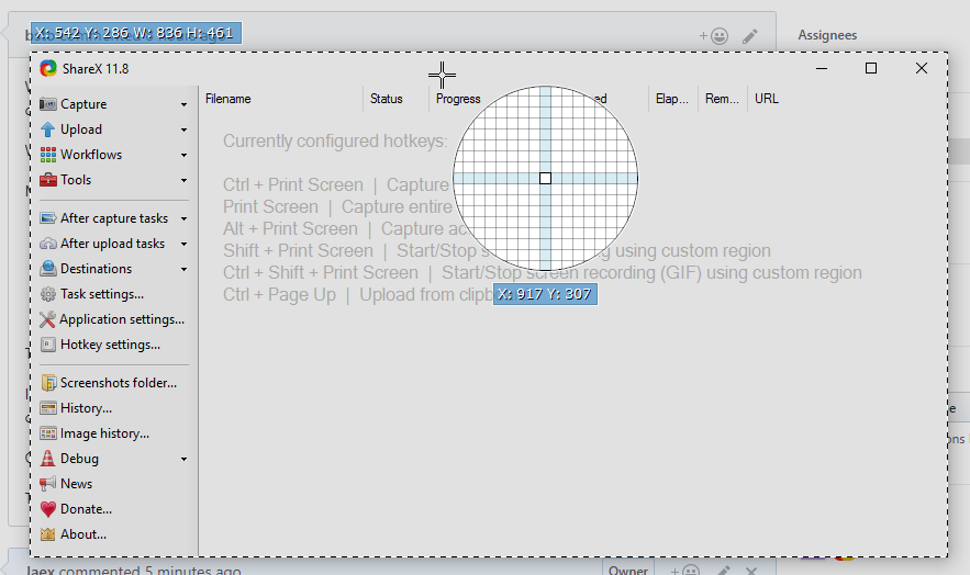 How to capture a (non-active) window by clicking visually on its ...