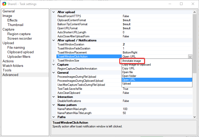 Feature request: Click Toast Window to open Sharex Image Editor · Issue #3719 · ShareX/ShareX ...