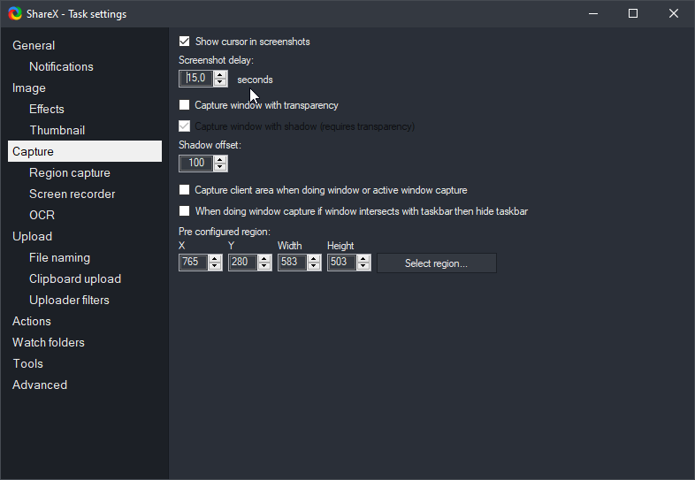 Ability to add screenshot-delay > 5 seconds · Issue #5754 · ShareX/ShareX · GitHub
