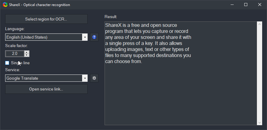 Option to remove line break in OCR · Issue #3520 · ShareX/ShareX · GitHub